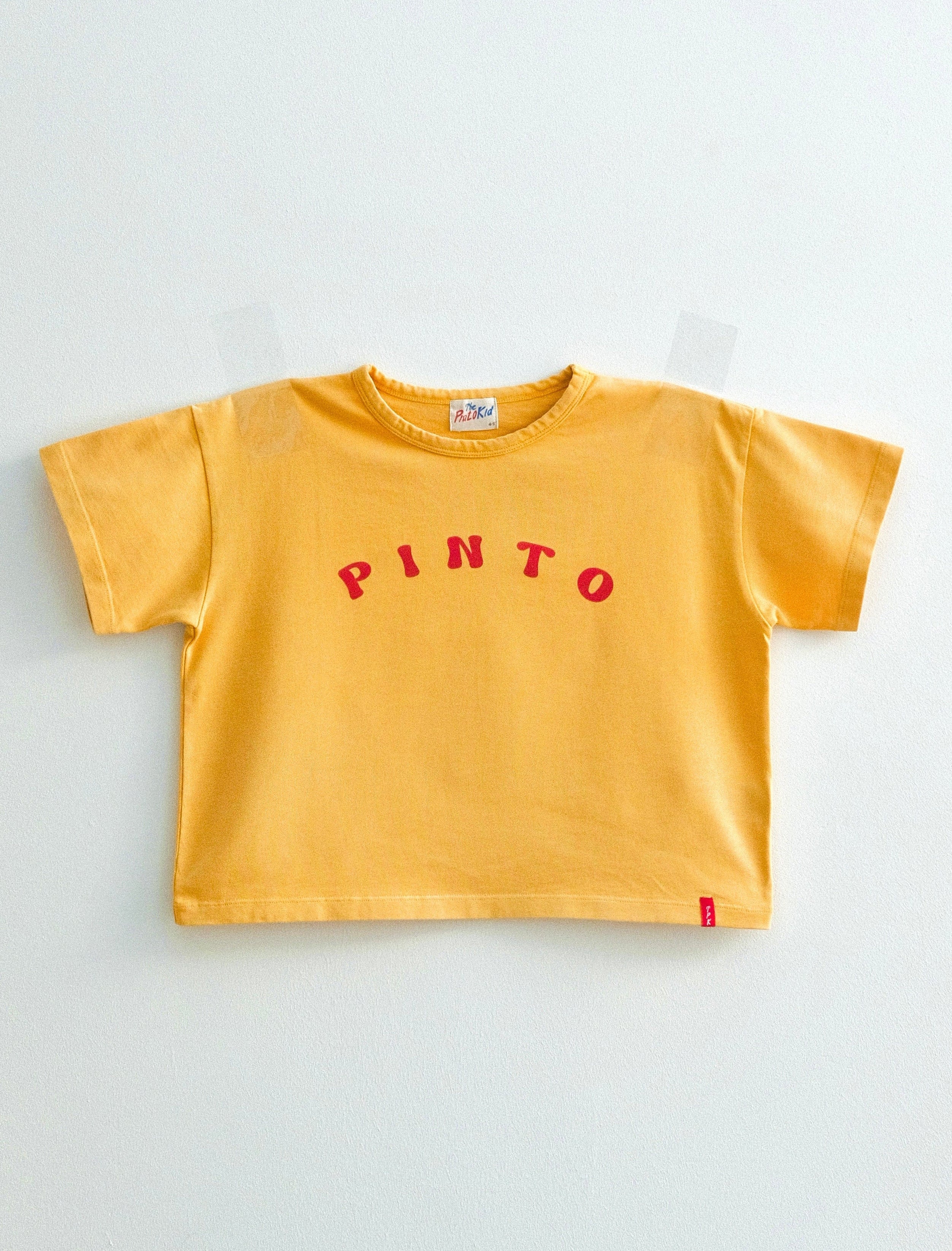 Oversized yellow Pinto Tee - The Pinto Kid – THE PINTO KID